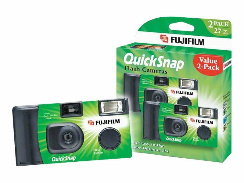 Fuji QuickSnap Disposable Camera 400 ISO 35mm x 27 exp. - 2 Pack ...